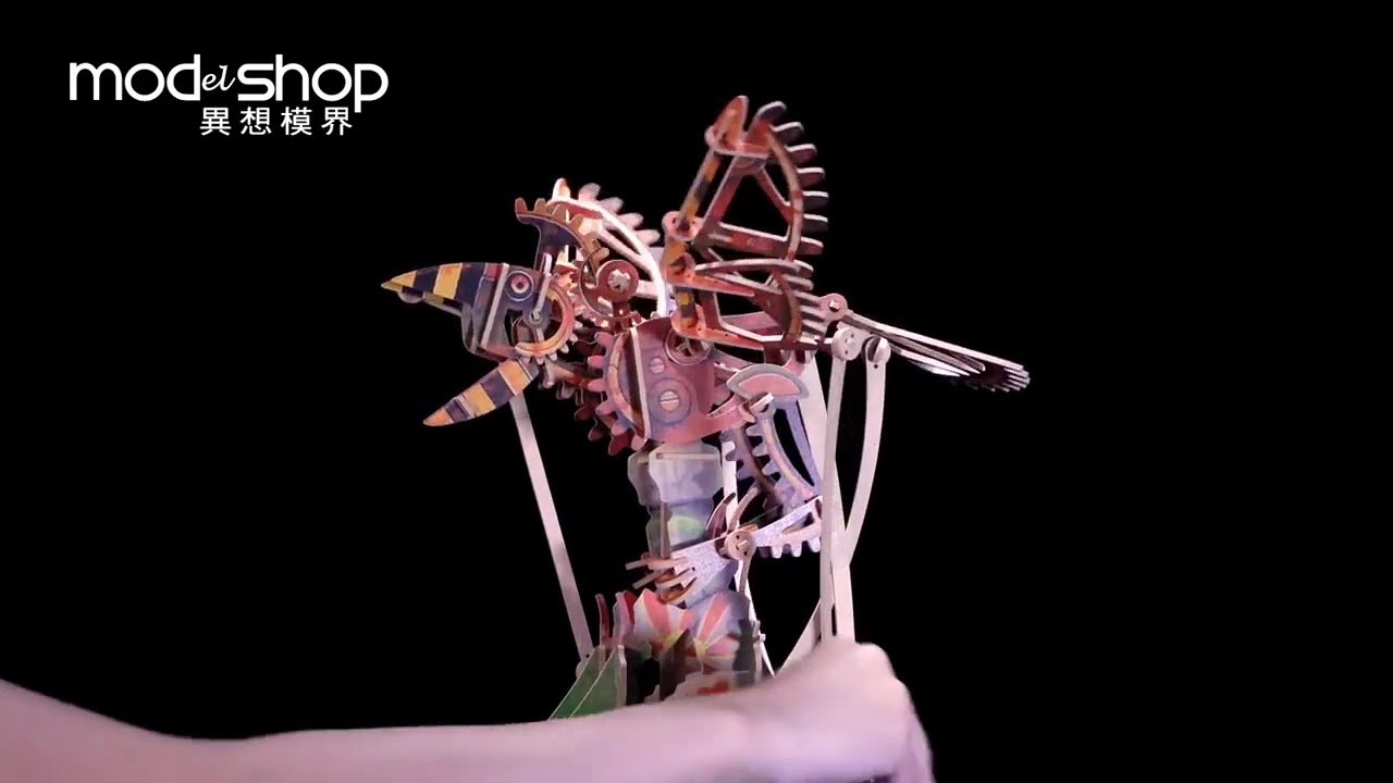 Mechanical Wooden Automata Bird Series - Steampunk Showcase - YouTube