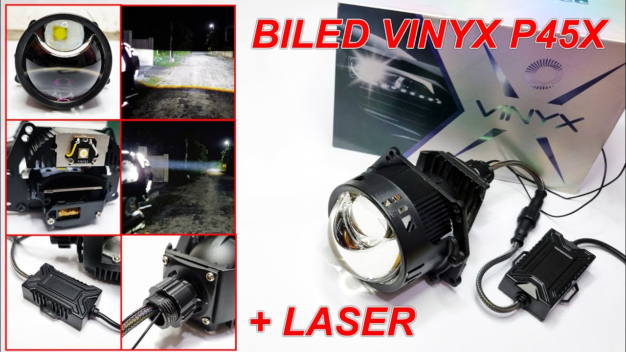 Projector Biled Vinyx P45X Laser 3 Inch Purple - YouTube