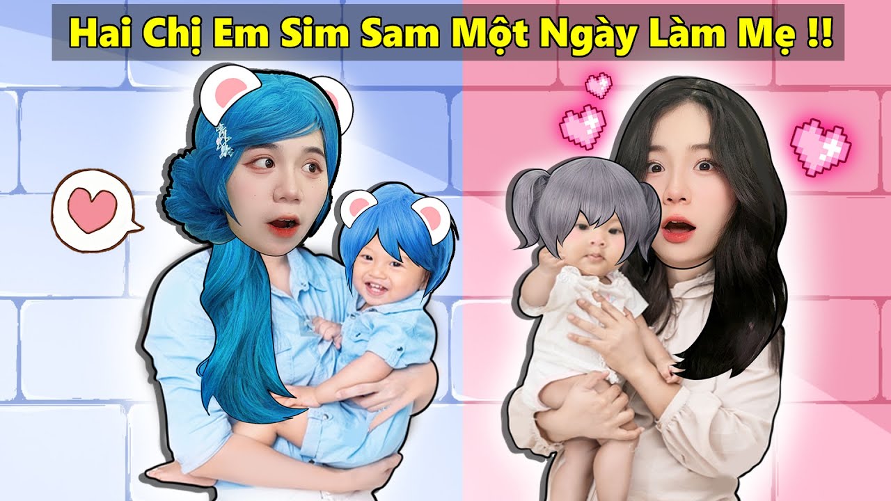 Hai Chị Em Simmy Và Sammy Một Ngày Thử Làm MẸ Trong Roblox !! - YouTube