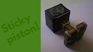 Minecraft Piston Papercraft