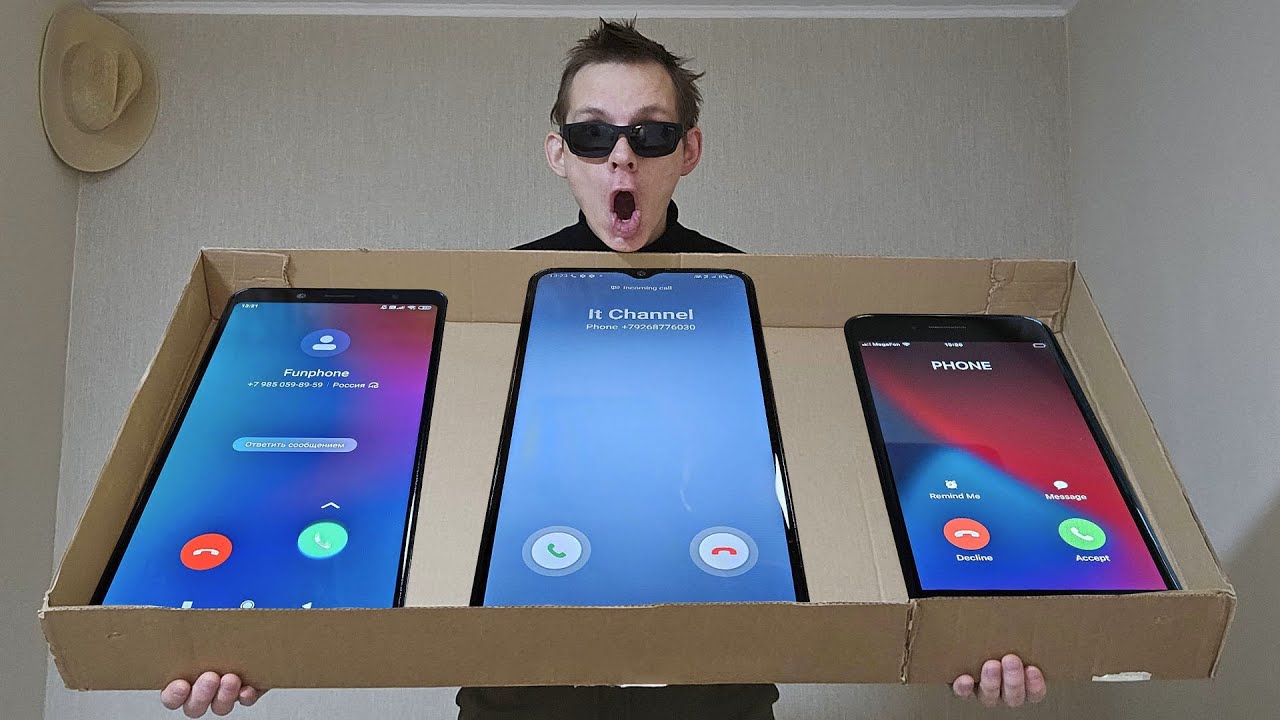 Surprise phones cardboard incoming call - YouTube