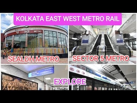 KOLKATA EAST WEST METRO RAILWAY | SEALDAH TO SALT LAKE SECTOR V ...