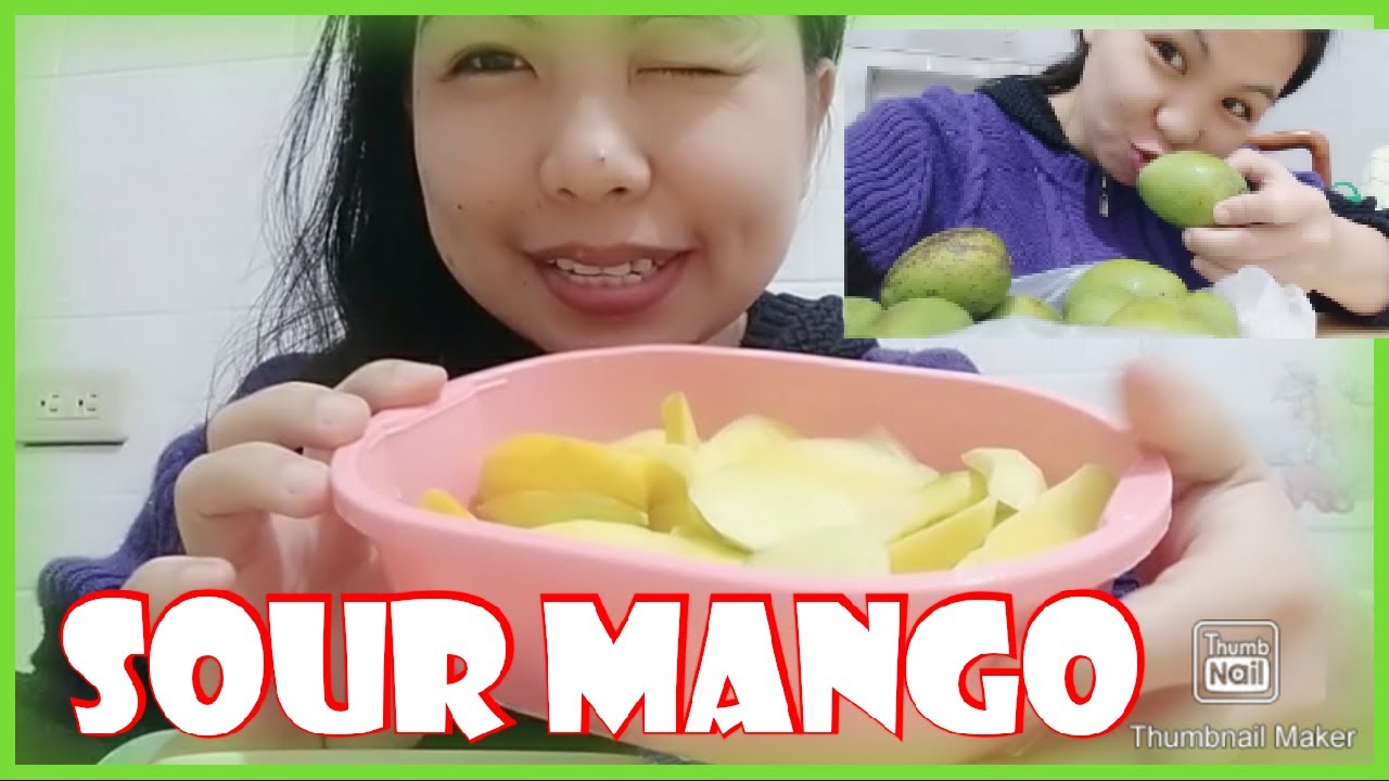 SOUR MANGO MUKBANG - YouTube