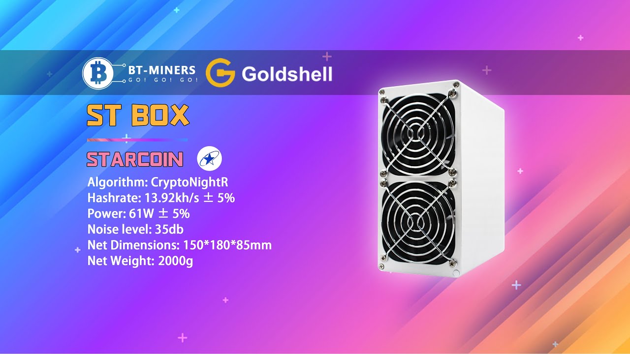 Goldshell ST-Box 13.92kh/s Starcoin Miner Setup - YouTube