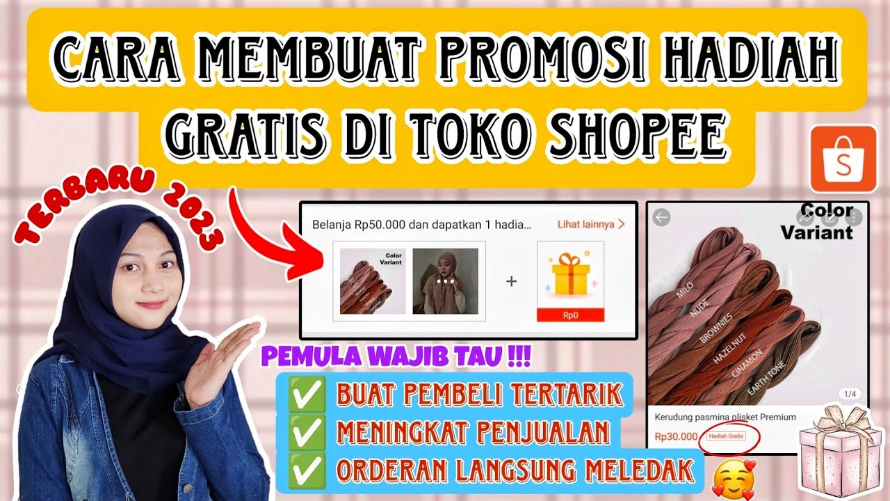 CARA MENGAKTIFKAN PROMOSI HADIAH GRATIS DI TOKO SHOPEE TERBARU 2023 ...