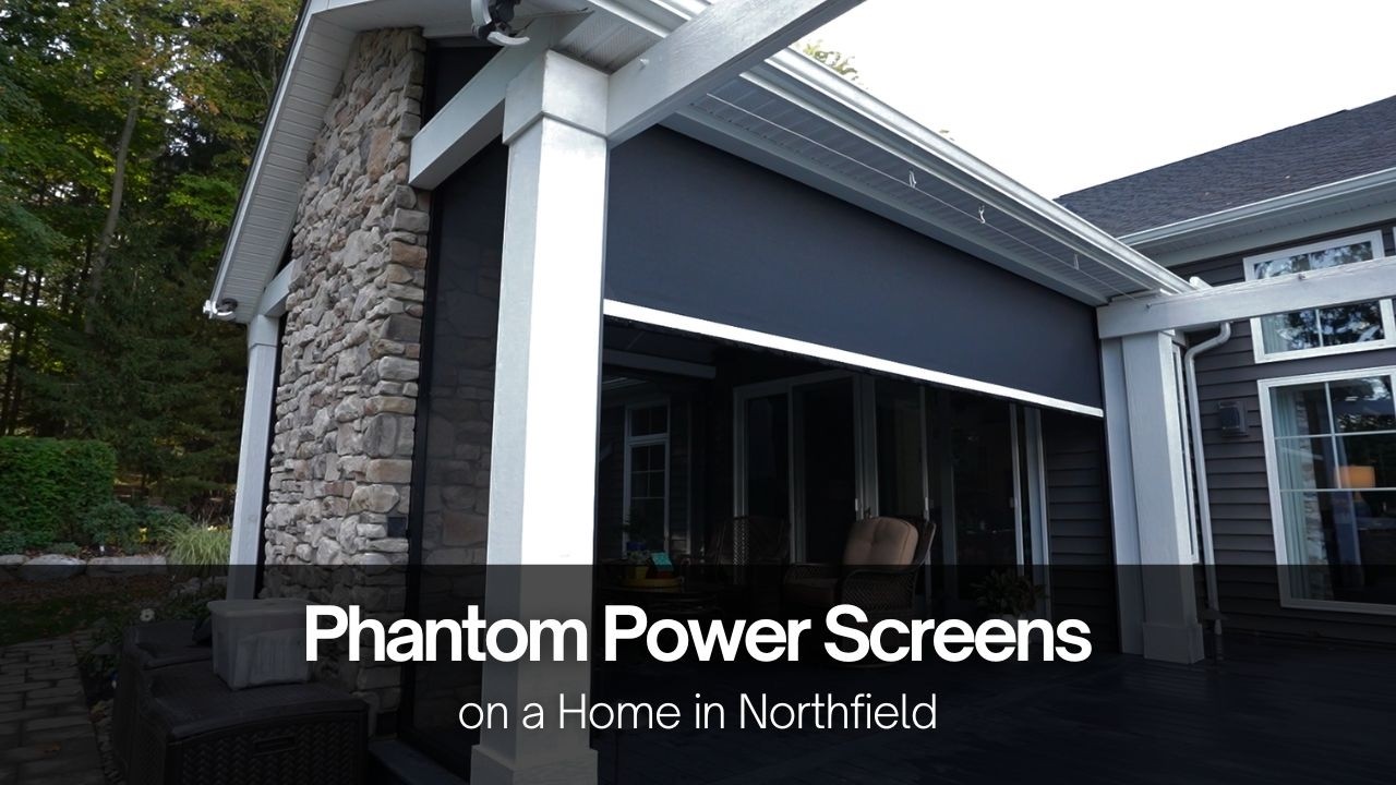 Phantom Retractable Power Screens Found Here - Northfield, Ohio - YouTube