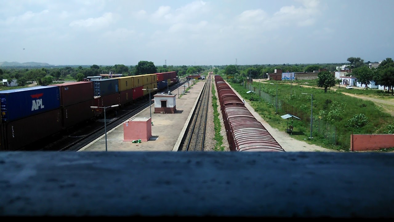 Asalpur jobner station from foot overbridge - YouTube