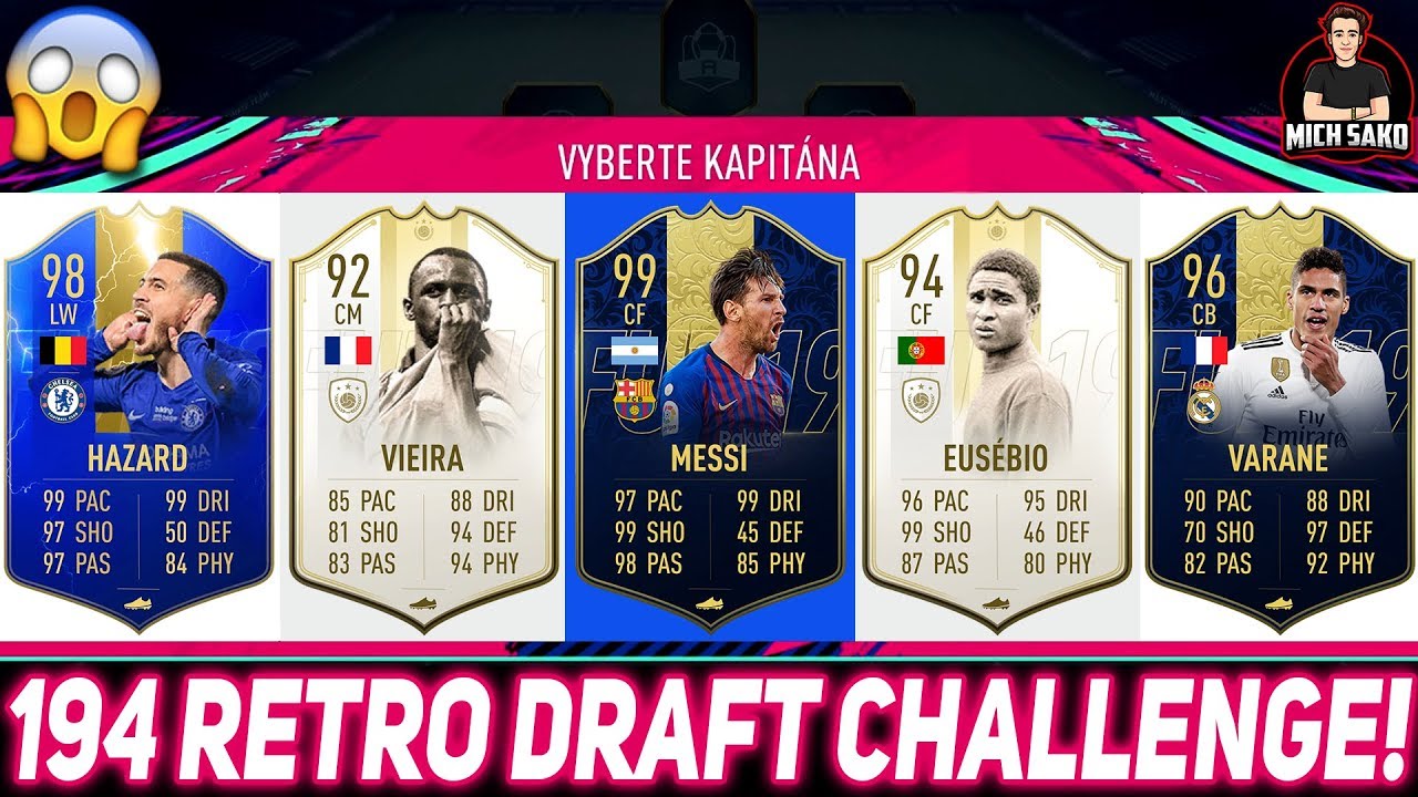 DÁME 194 RATED DRAFT?! 🔥 FIFA 19 RETRO DRAFT CHALLENGE - YouTube