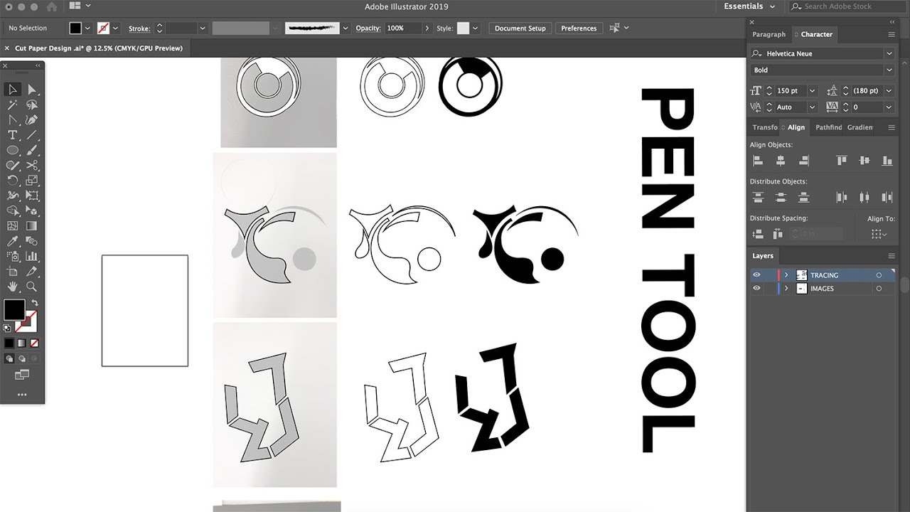 Cut Paper Vol. 5 Digital Tracing - YouTube