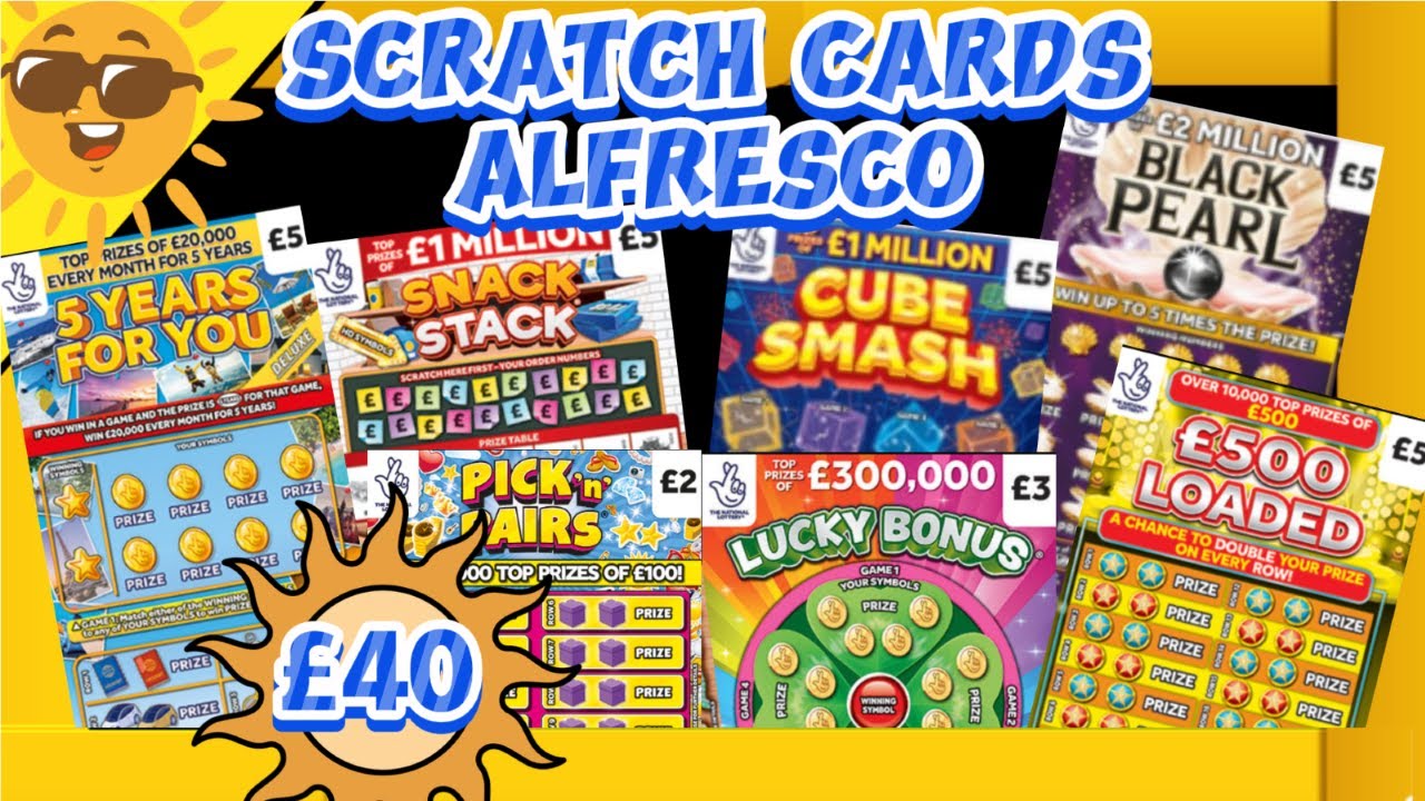 SCRATCH CARDS ALFRESCO £40 WORTH .... WATCH OUT FOR THAT PLANE ? - YouTube