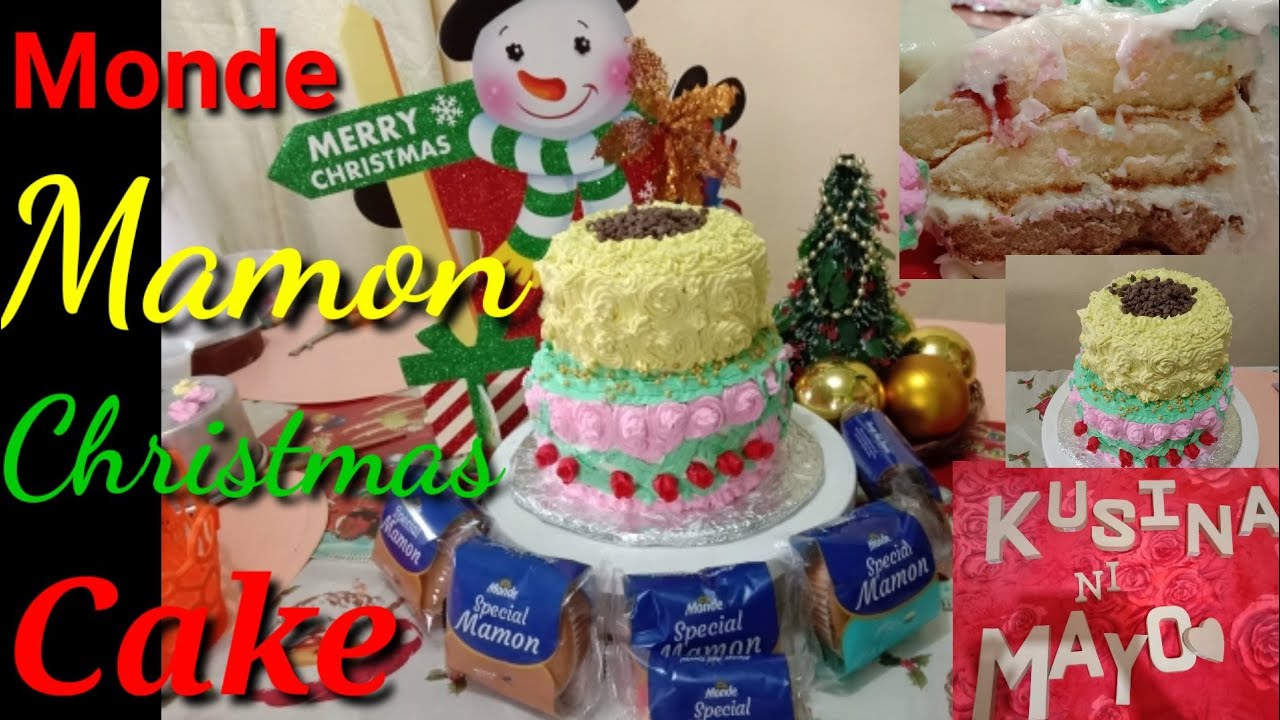 Christmas Cake||Monde Mamon Cake ||No Bake Cake|| Refrigerated Cake ...