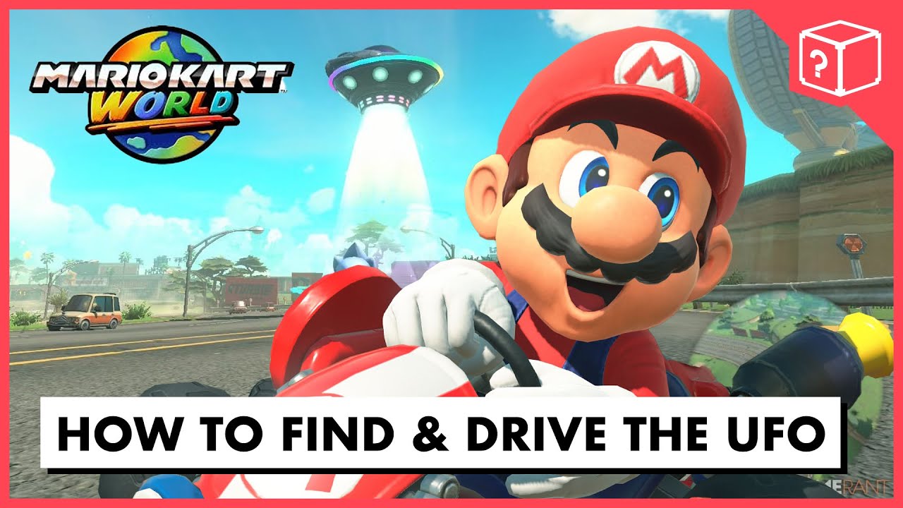 How to find and drive the UFO in Mario Kart World - YouTube