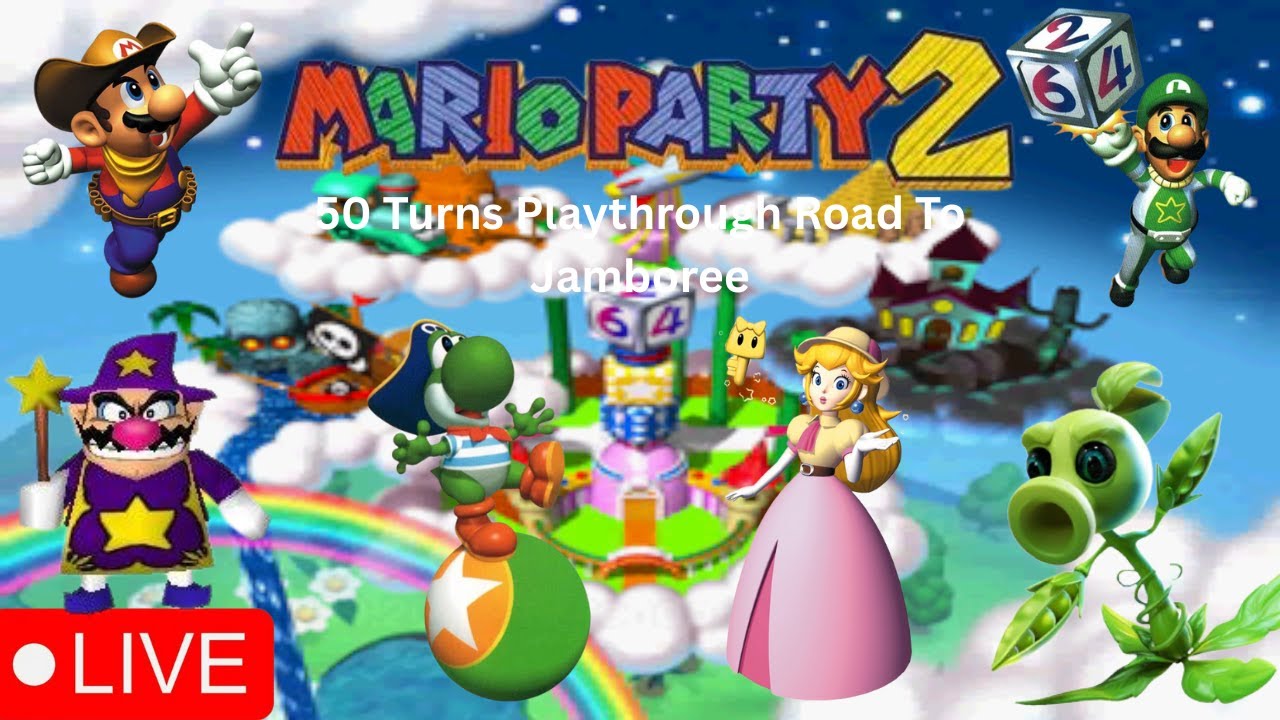 Mario Party 2 Part 5 50 Turns Playthrough A Spooky Time In Horror Land ...