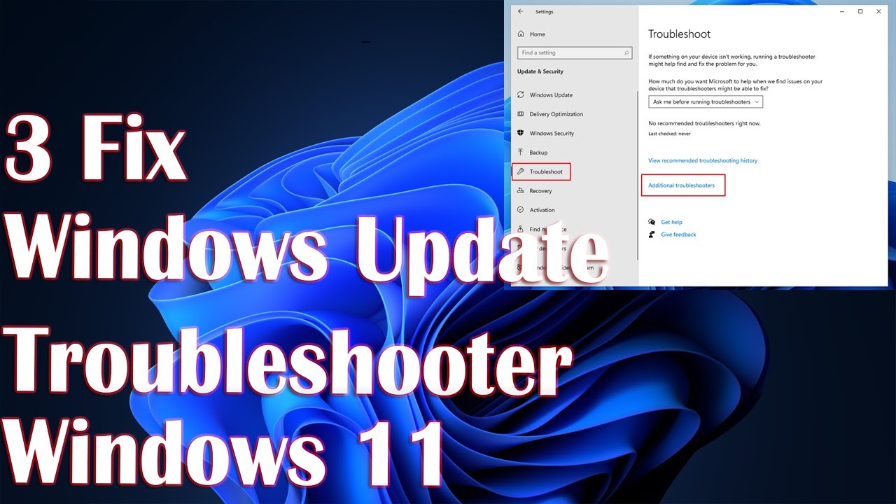 3 Fix Windows Update Troubleshooter in Windows 11 - YouTube