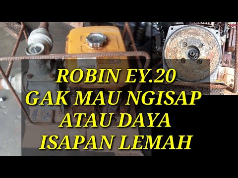 Cara Perbaiki Mesin Robin Tidak Ngisap / daya isap lemah @tungine