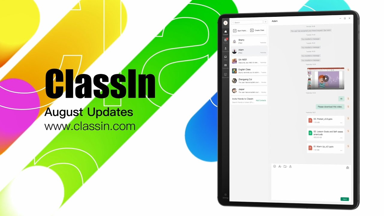 ClassIn August updates - YouTube