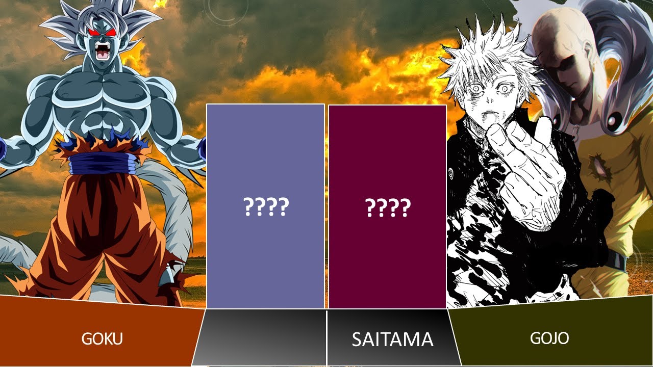 Gojo And Saitama Vs Goku Power Levels #Shorts - YouTube