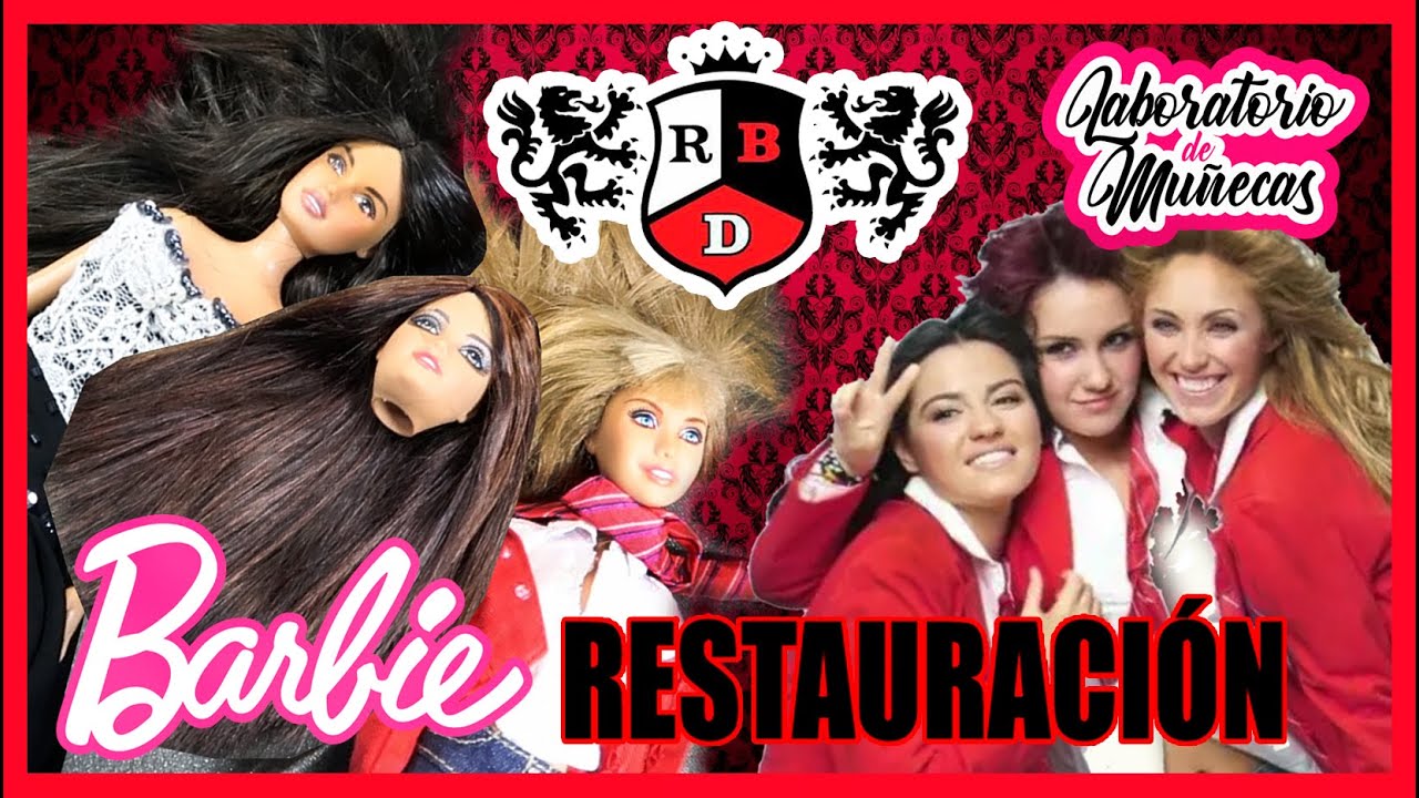 RESTAURÉ LAS BARBIES DE REBELDE (RBD) MIA, ROBERTA, LUPITA ...