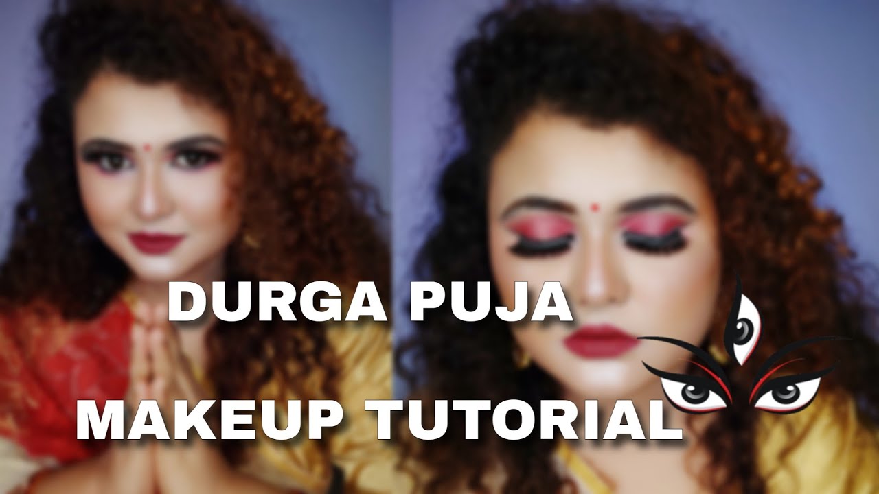 Durga puja makeup tutorial | Priyanka Basak | Bengali festival | Durga ...