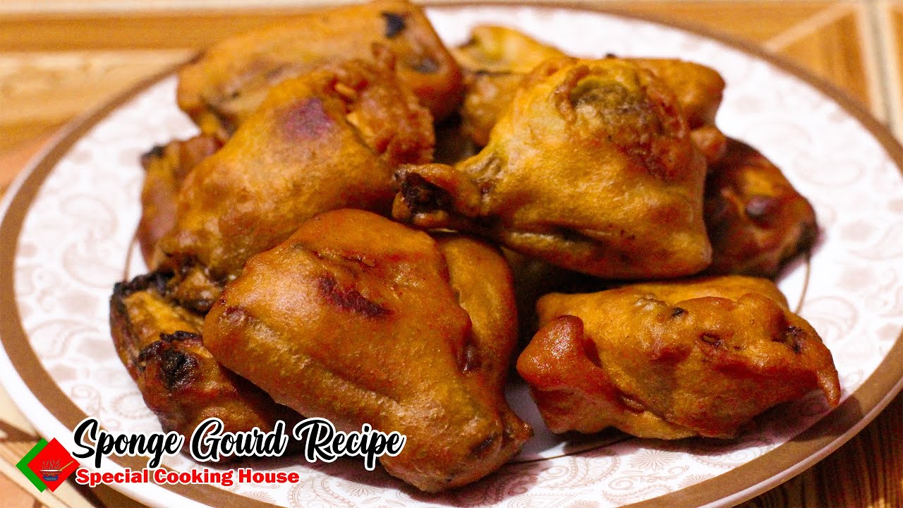 Yummy Sponge Gourd Cooking Shrimp | Sponge Gourd Fry Recipe - YouTube