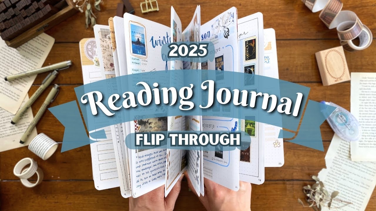2025 Reading Journal Flip Through📖💕 ALL my completed books spreads for ...