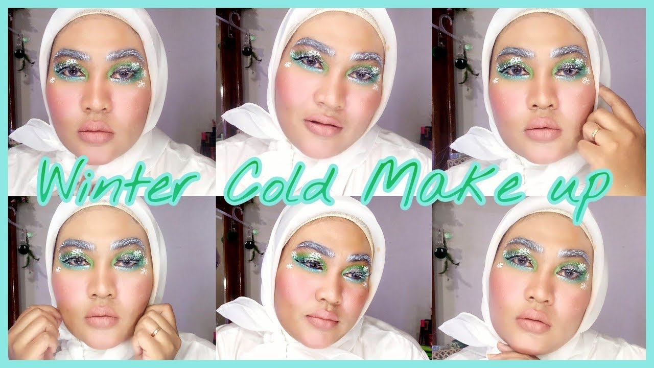WINTER COLD MAKE UP LOOK - YouTube