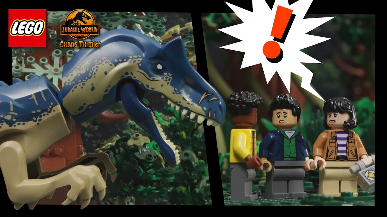 LEGO® Jurassic World Chaos Theory: Allosaurus vs. poachers - YouTube