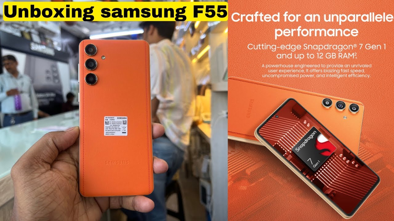 Unboxing Samsung F55: Luxurious Leather Edition Revealed || SD 7GEN1 ...