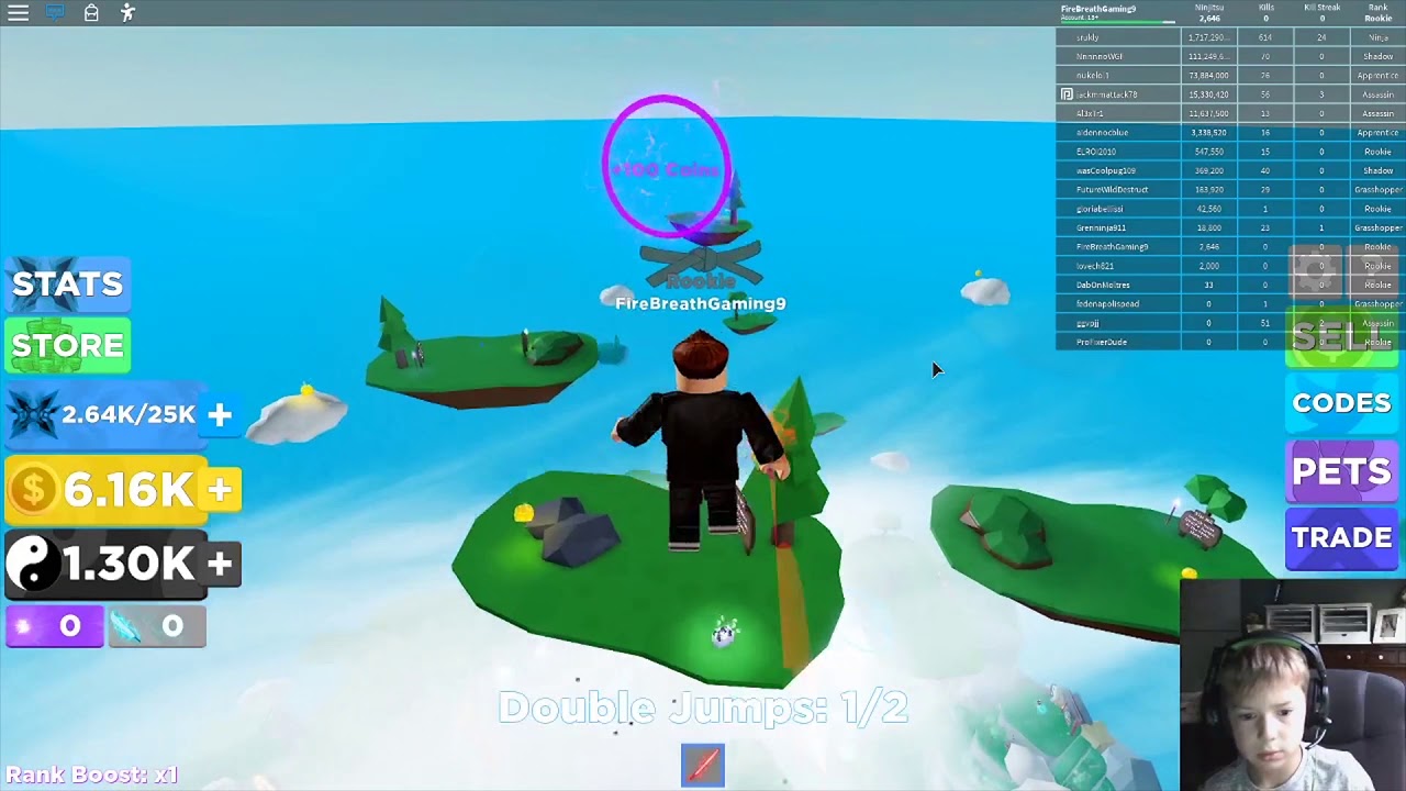 I Helped Defeat A Boss! Roblox Ninja Legends Gameplay - YouTube