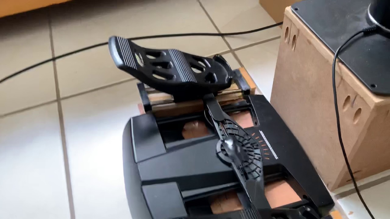 Thrustmaster T Flight TFRP wider mod - YouTube