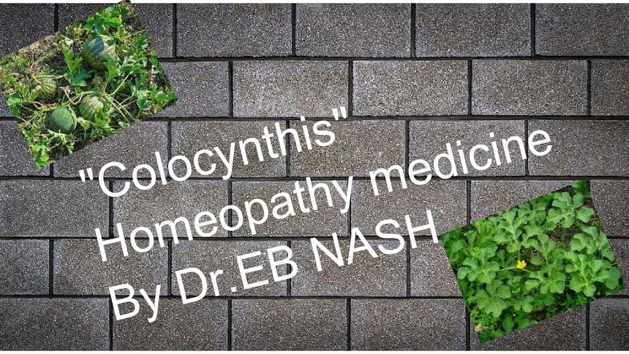 Colocynthis Homeopathy medicine By Dr.EB NASH - YouTube