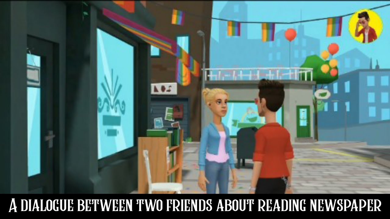 A dialogue between two friends about reading newspaper Easy English ...