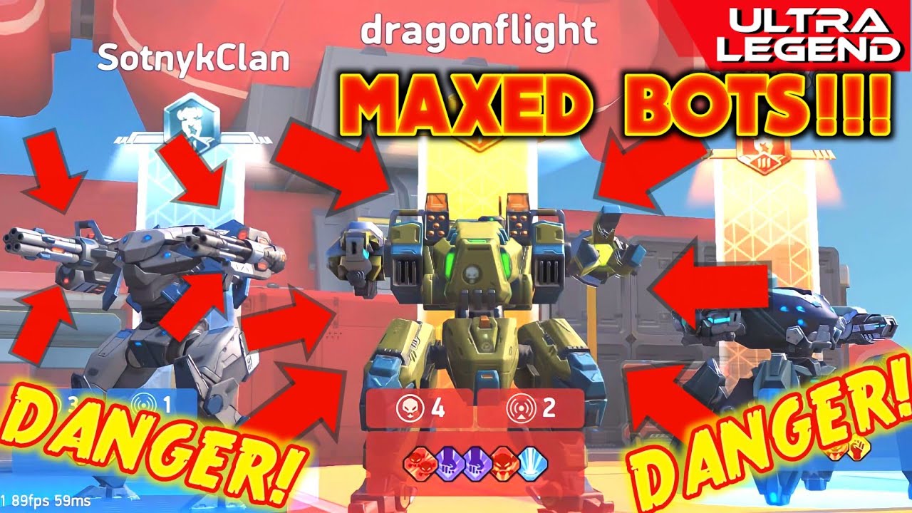 MOST DANGEROUS MAXED BOTS are here 😬 | World's Ultimate Glitch in Mech ...