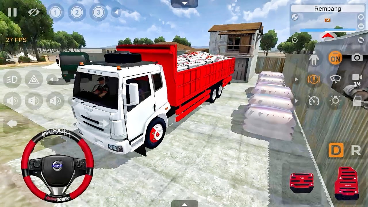 Game Mobil Truk FAW Putih Merah Muat Beras Ke Gudang l Bus Simulatot ...