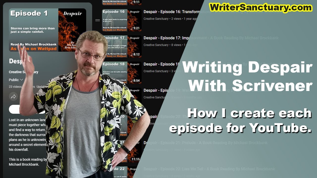 How I Use Scrivener to Write the Despair Audiobook Episodes - YouTube