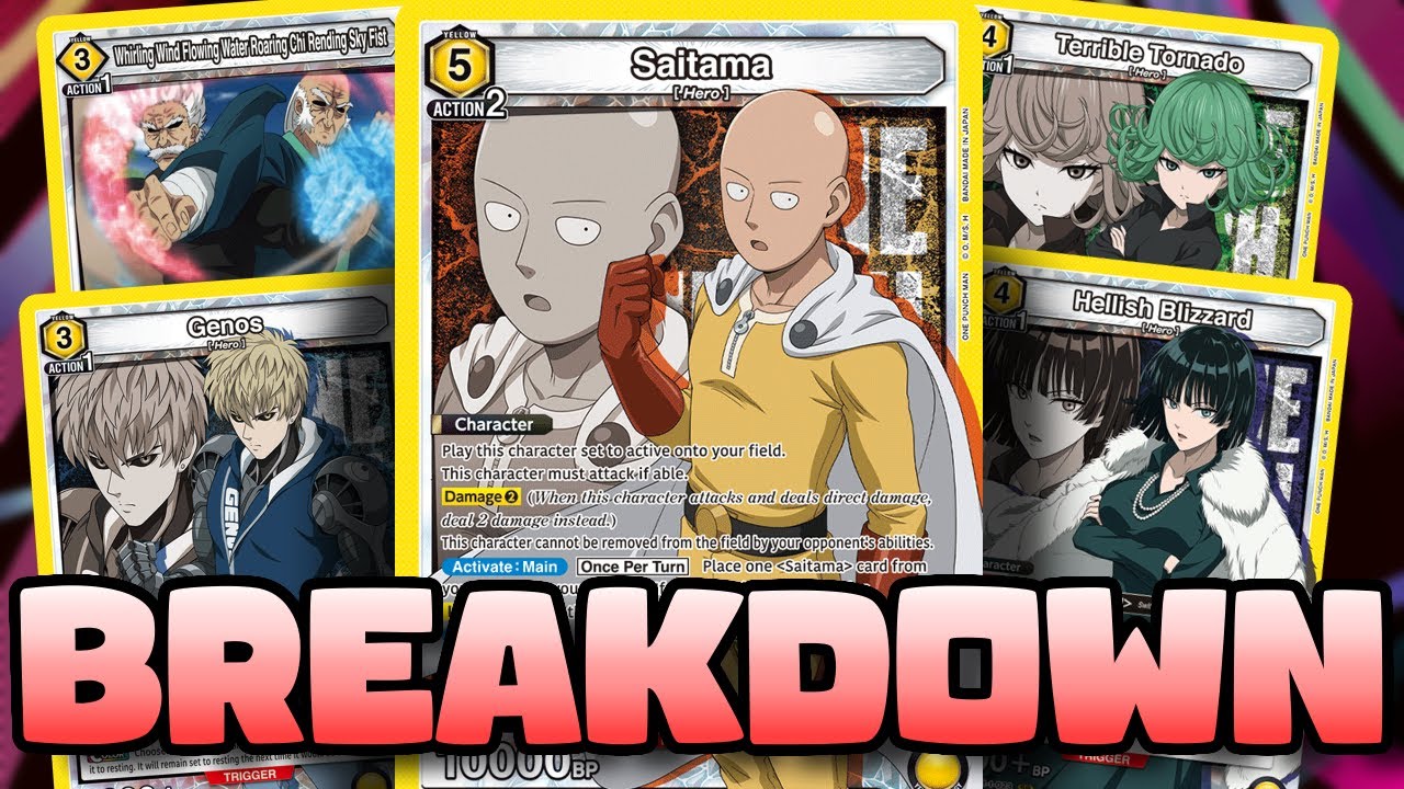 EVERY Yellow One Punch Man Card! Full Set Breakdown (Union Arena) - YouTube
