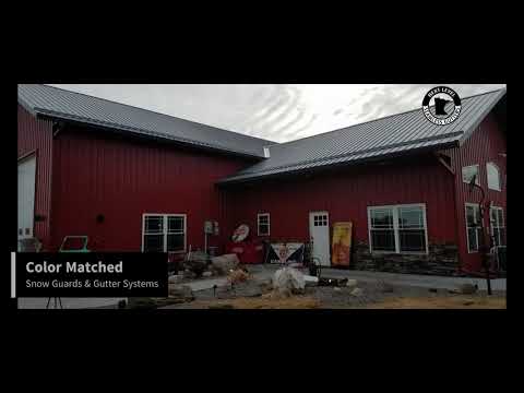 Pole Barn & Metal Roof Gutter Installation - YouTube