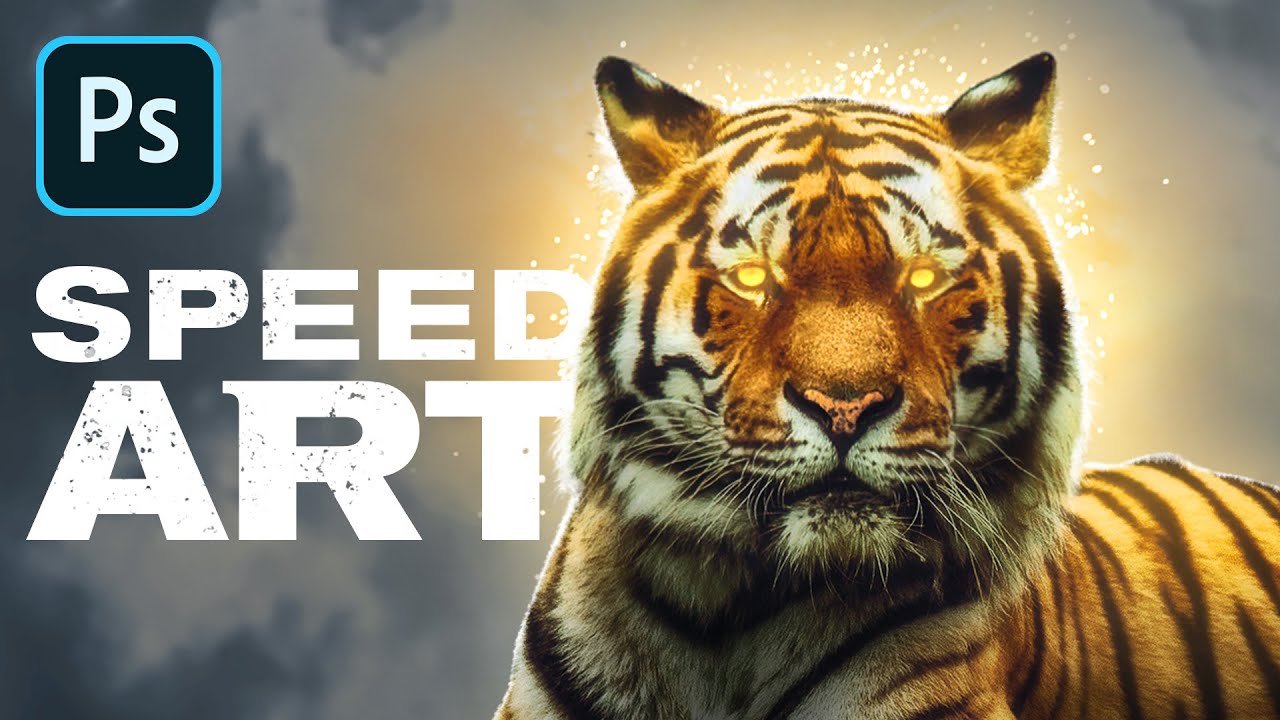 Epic Tiger – Photoshop Speed Art - YouTube