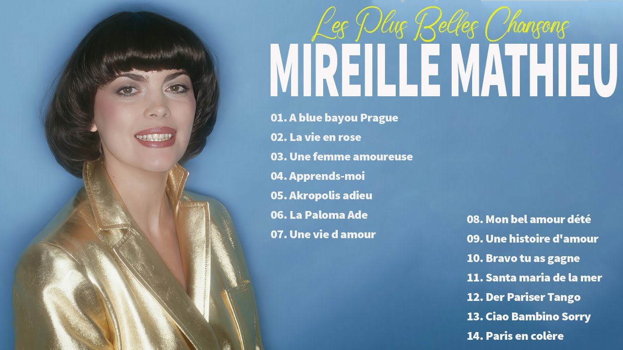 Best Songs Of Mireille Mathieu- Mireille Mathieu Greatest Hits Full ...