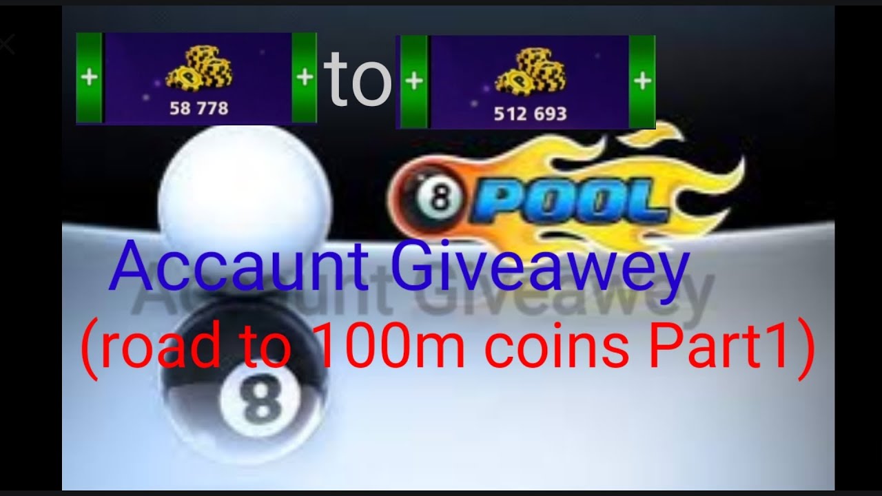 8 Ball Pool- road to 100m coins Part1 from 50k to 500k coins Accaunt ...