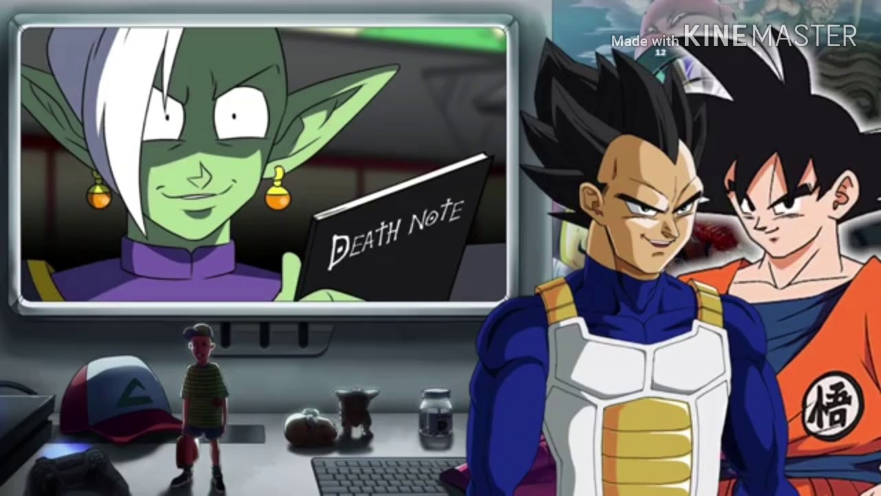 Goku and Vegeta reacts to ZAMASHU ' DEATH NOTE - YouTube