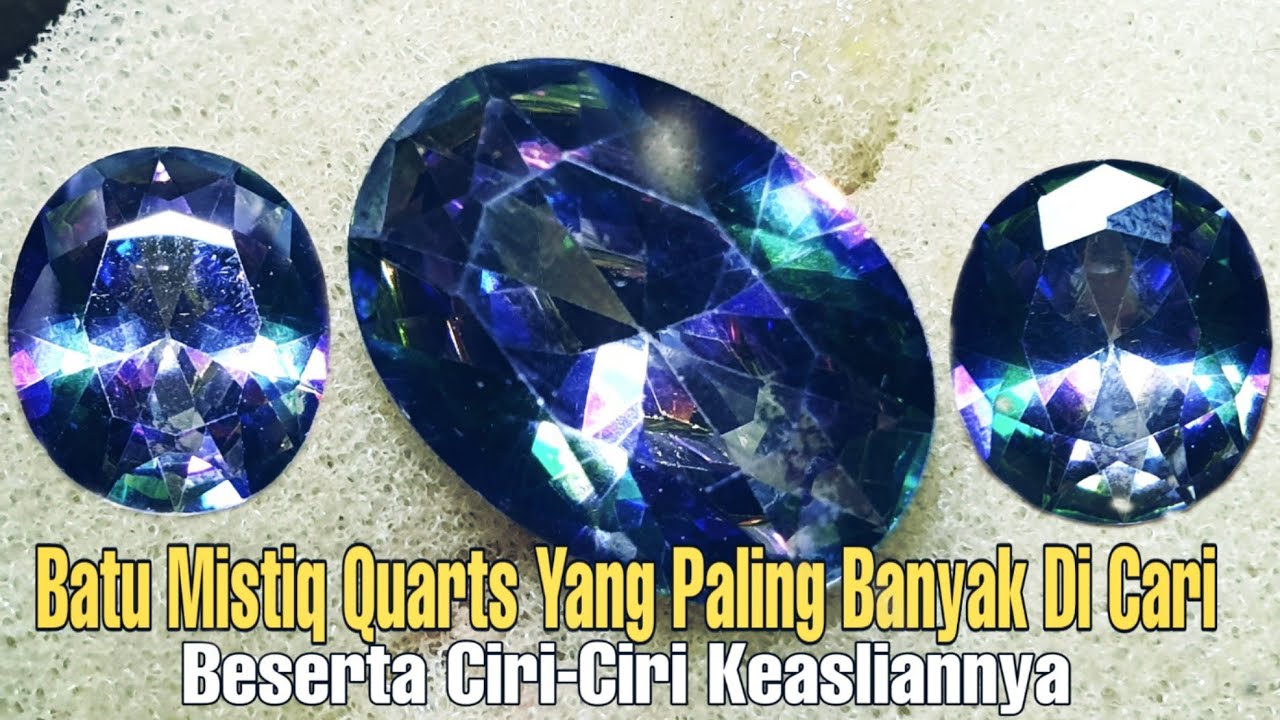 Ciri-ciri Batu Akik Mistik Quartz Asli - YouTube