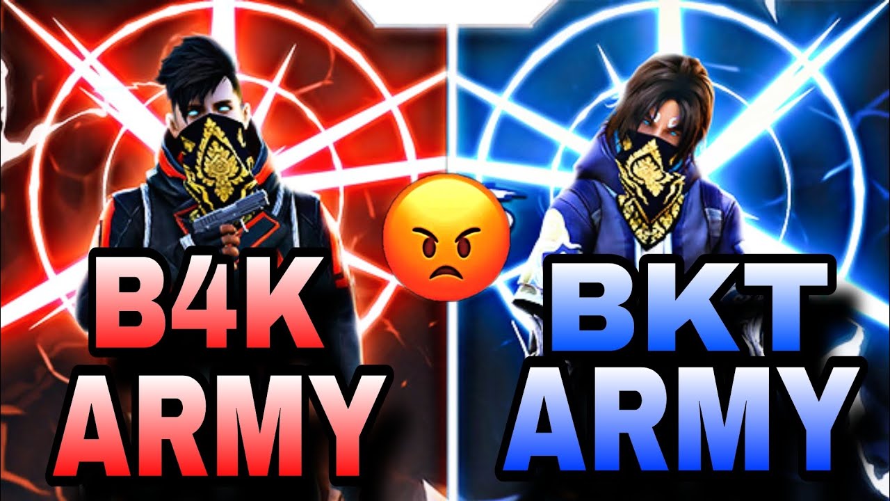 B4K ARMY VS BKT ARMY | 4 vs 4 | challange gameplay #classyff # ...