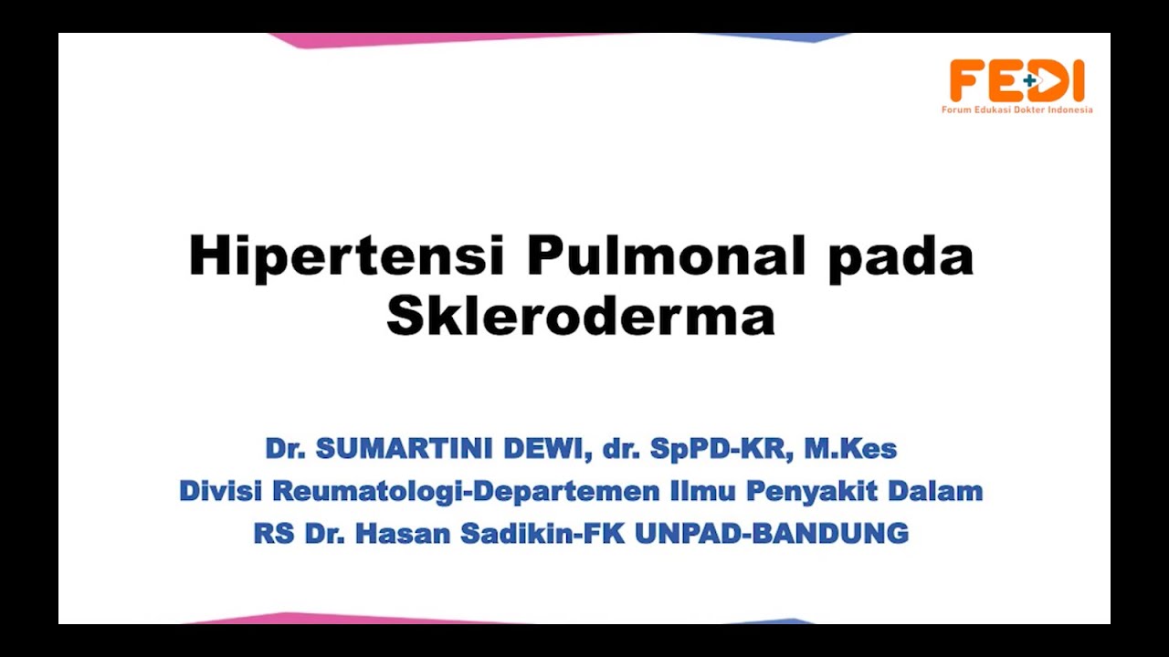 Hipertensi Pulmonal Pada Skleroderma - YouTube