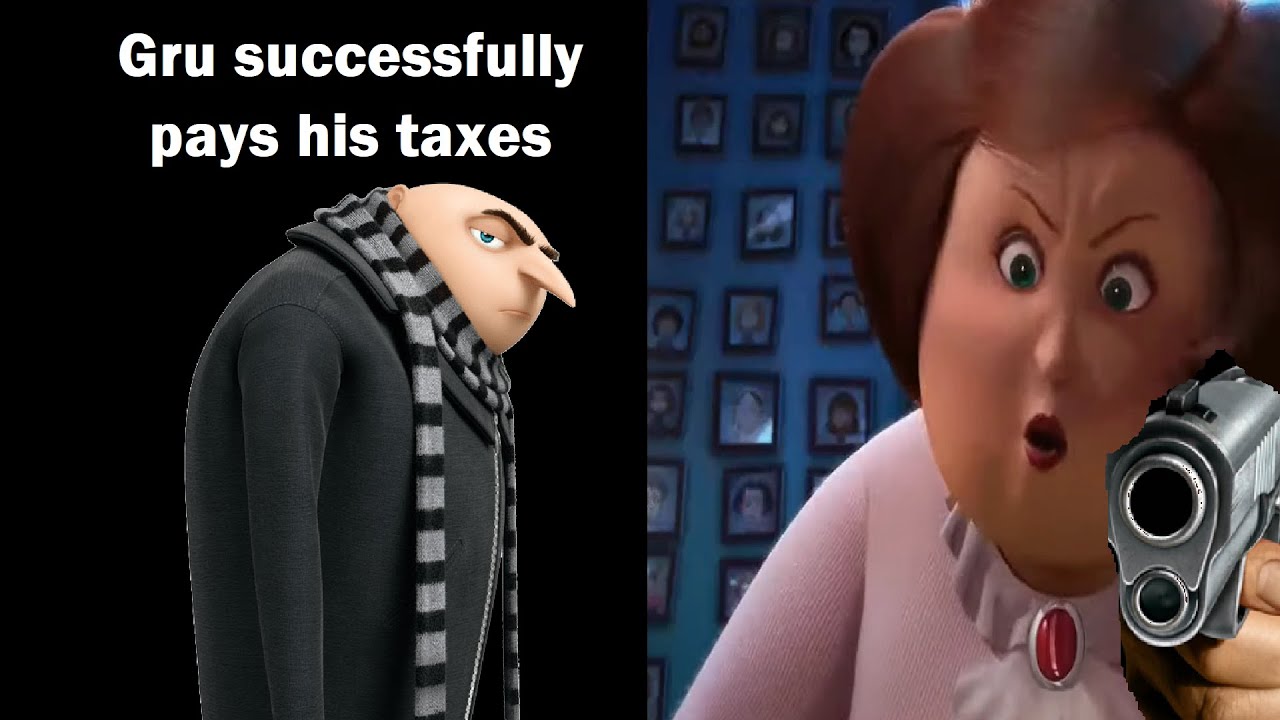 gru successfully pays his taxes - YouTube