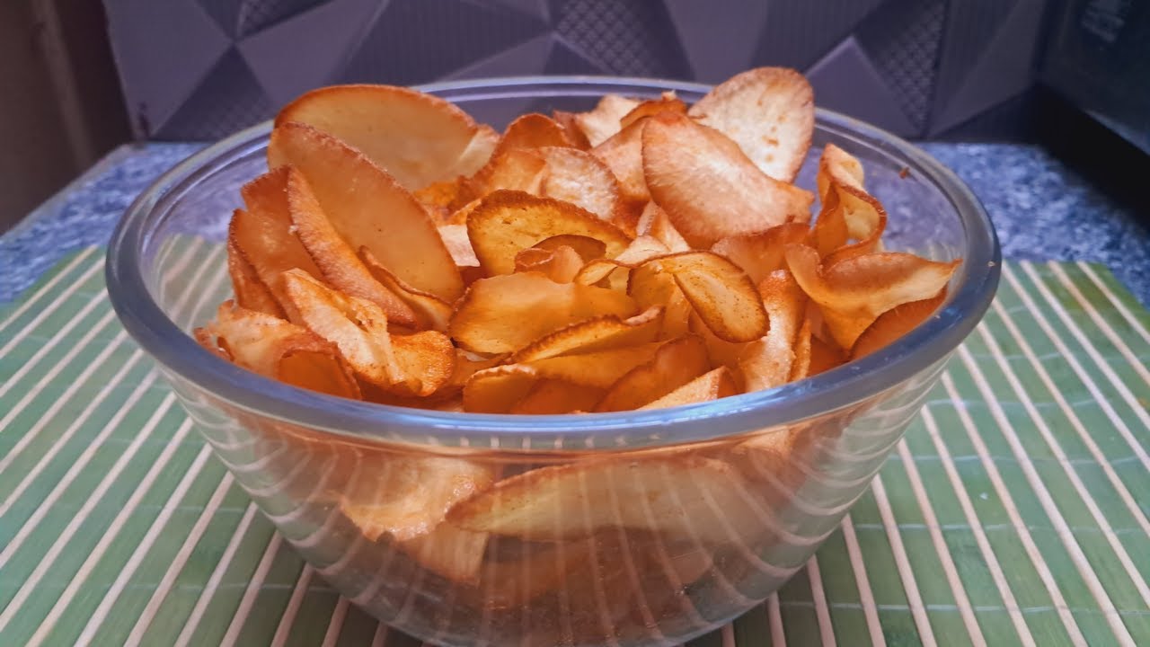 Maravalli kilangu Chips | Tapioca Chips | Chips Recipe | crispy ...