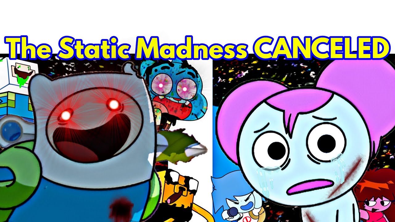 Friday Night Funkin' Vs New The Static Madness | Adventure Time (FNF ...