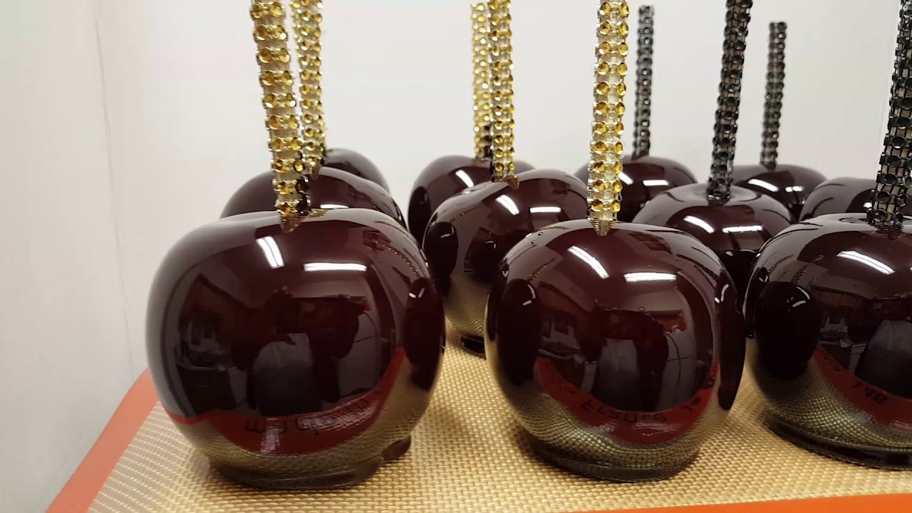 Mirror glazed Candy Apples - YouTube