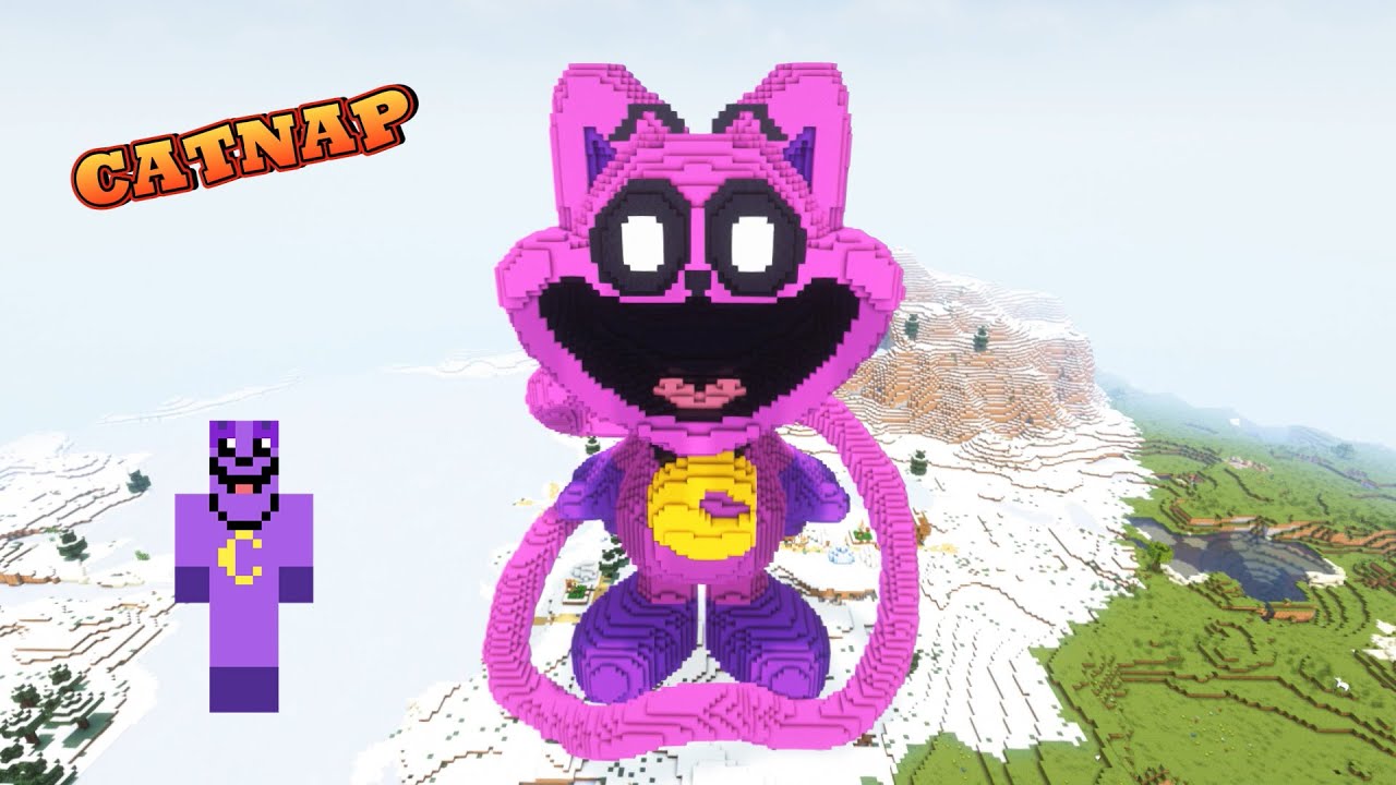 CatNap (Poppy Playtime) MINECRAFT BUILD CHALLENGE - Animation - YouTube