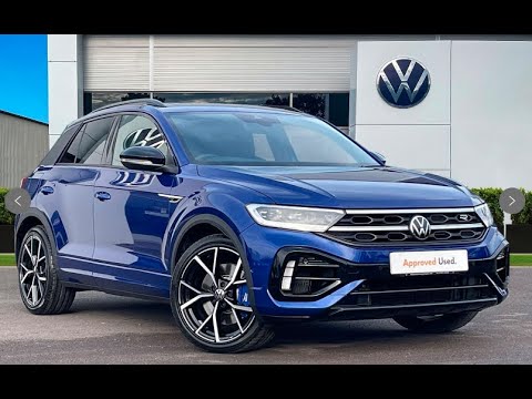 Approved Used Volkswagen T-Roc R 2.0 TSI DSG 300ps Lapiz Blue | Wrexham ...